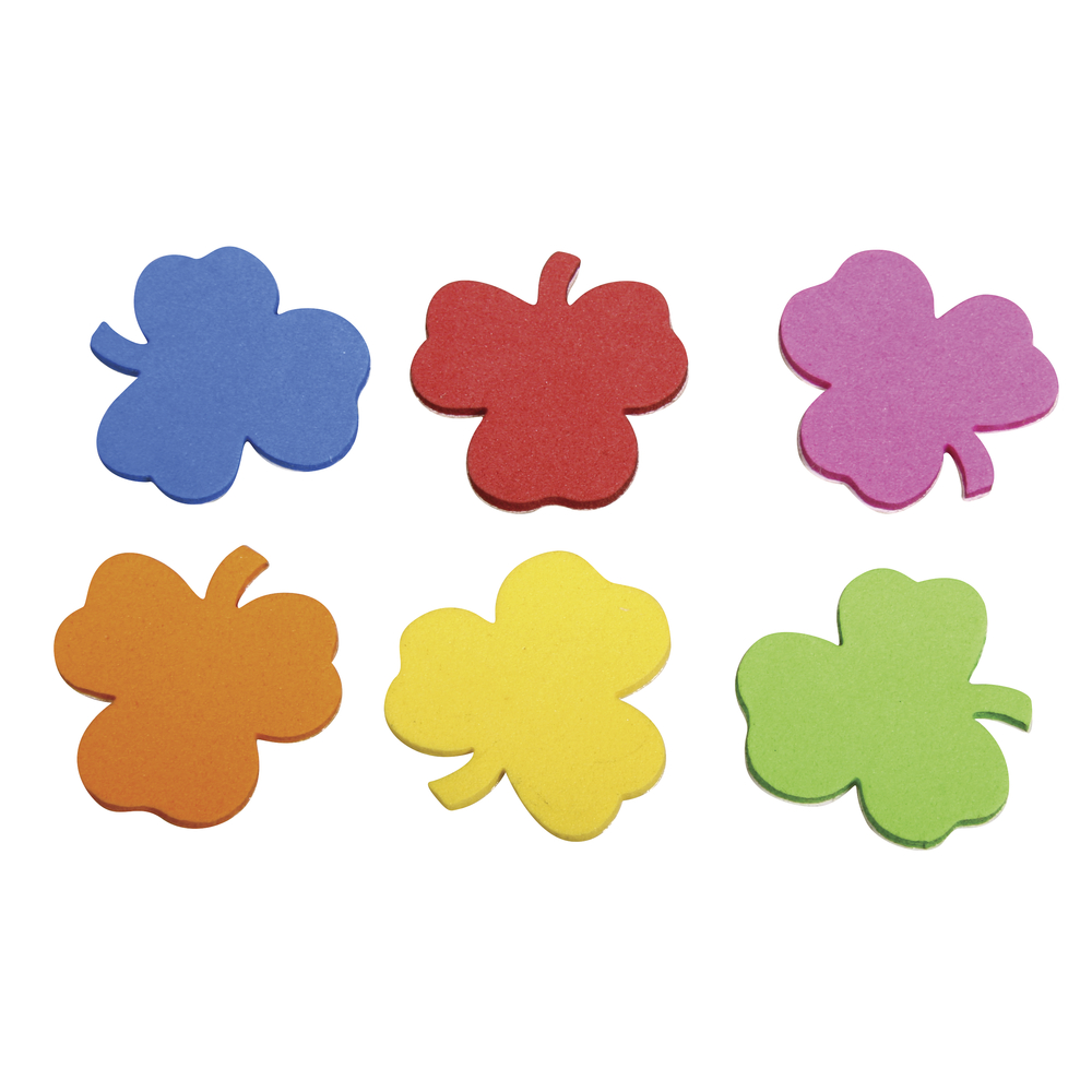 Moosgummi Stanzteile Kleeblätter | Moosgummi | Bastelmaterial ...