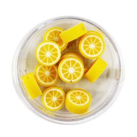 Fimoliperlen rund, Zitrone | Fimo Perlen | Perlen | DIY | Online ...